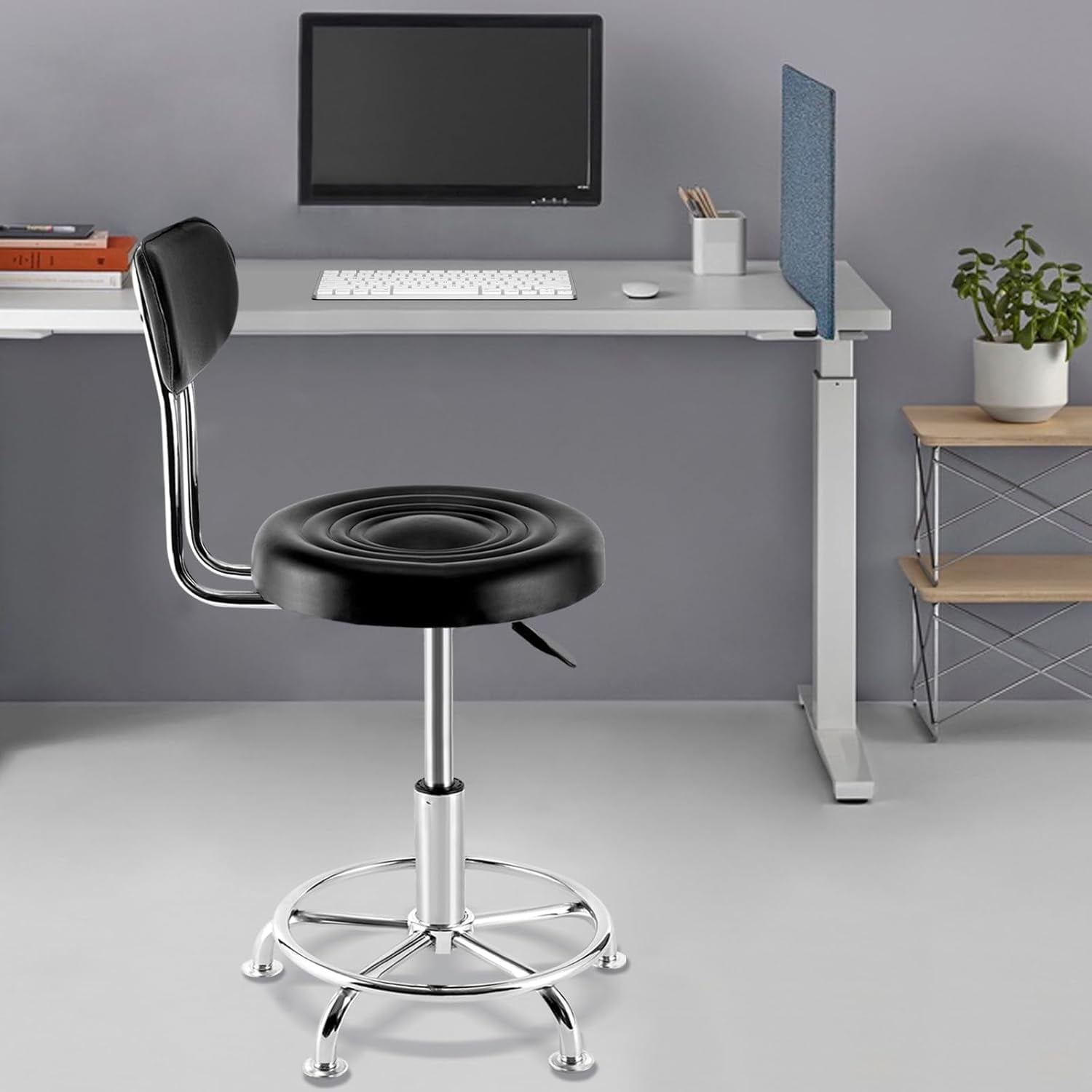 Stool Salon Chair Drafting Chair with 360-degree Swivel Seat Heavy Duty ...