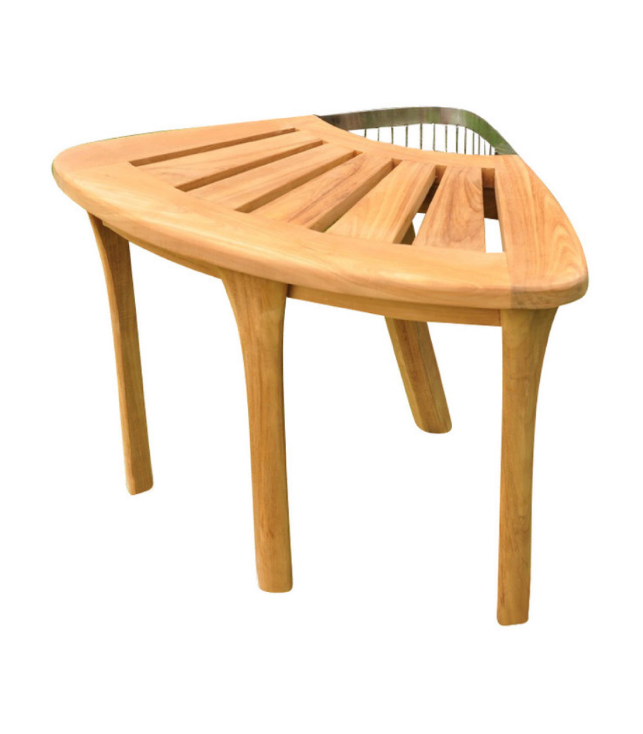 Stool, Teak Corner Stool - Walmart.com