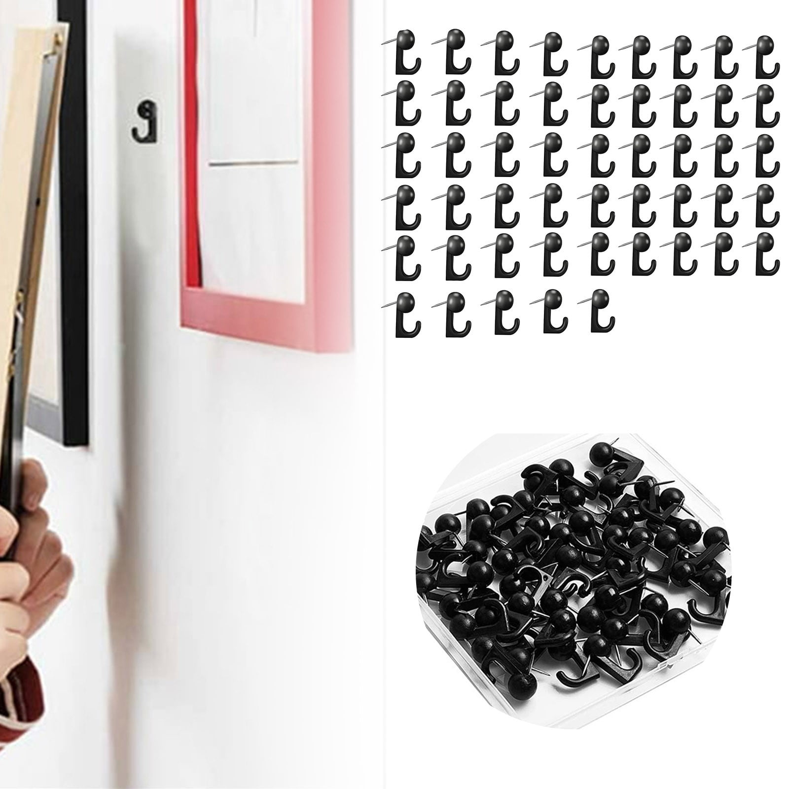 Stools for Classroom Creative Black Transparent Hook I Nails Cork Nails ...