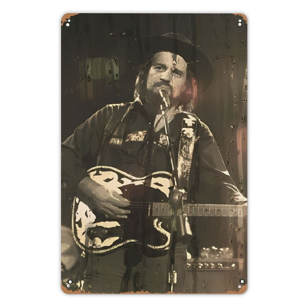Stoosvip Country Music Waylon Jennings Metal Tin Sign Poster Vintage ...