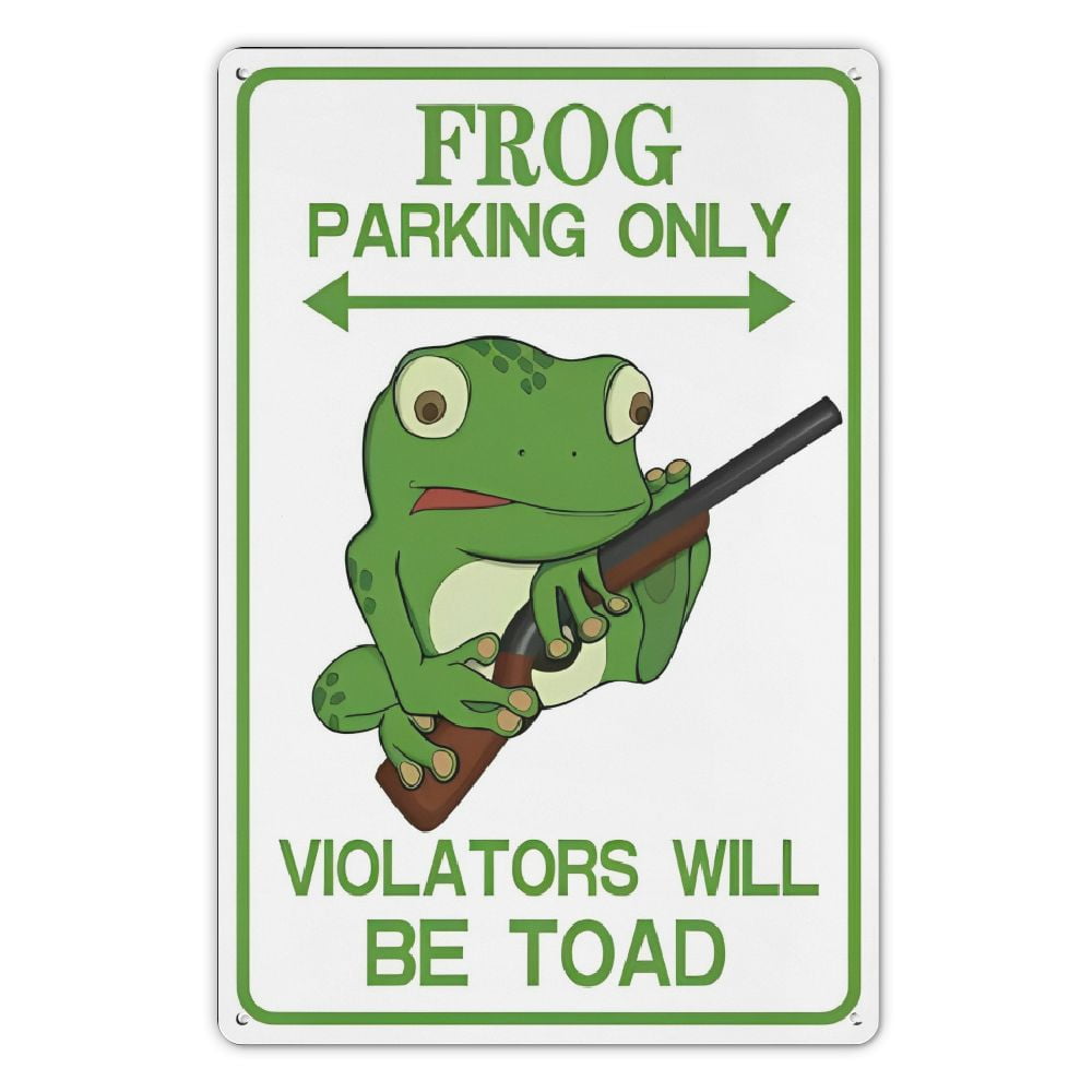 Stoosvip Frog Tin Sign Cute Frog Decor Frogs Gifts Funny Frog Poster ...