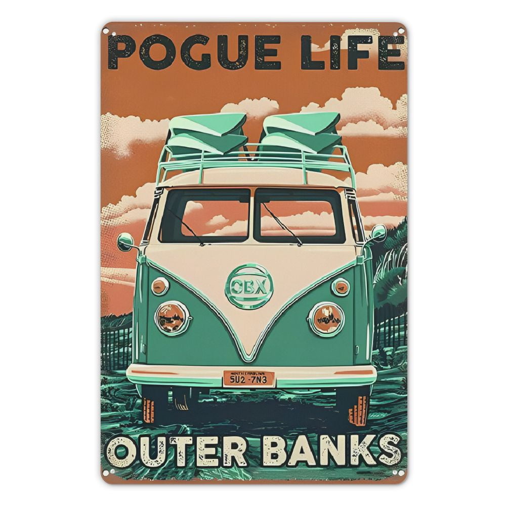 Stoosvip Tin Sign, Outer tin Sign, Outer Banks Pogue Life ，Retro Tin ...