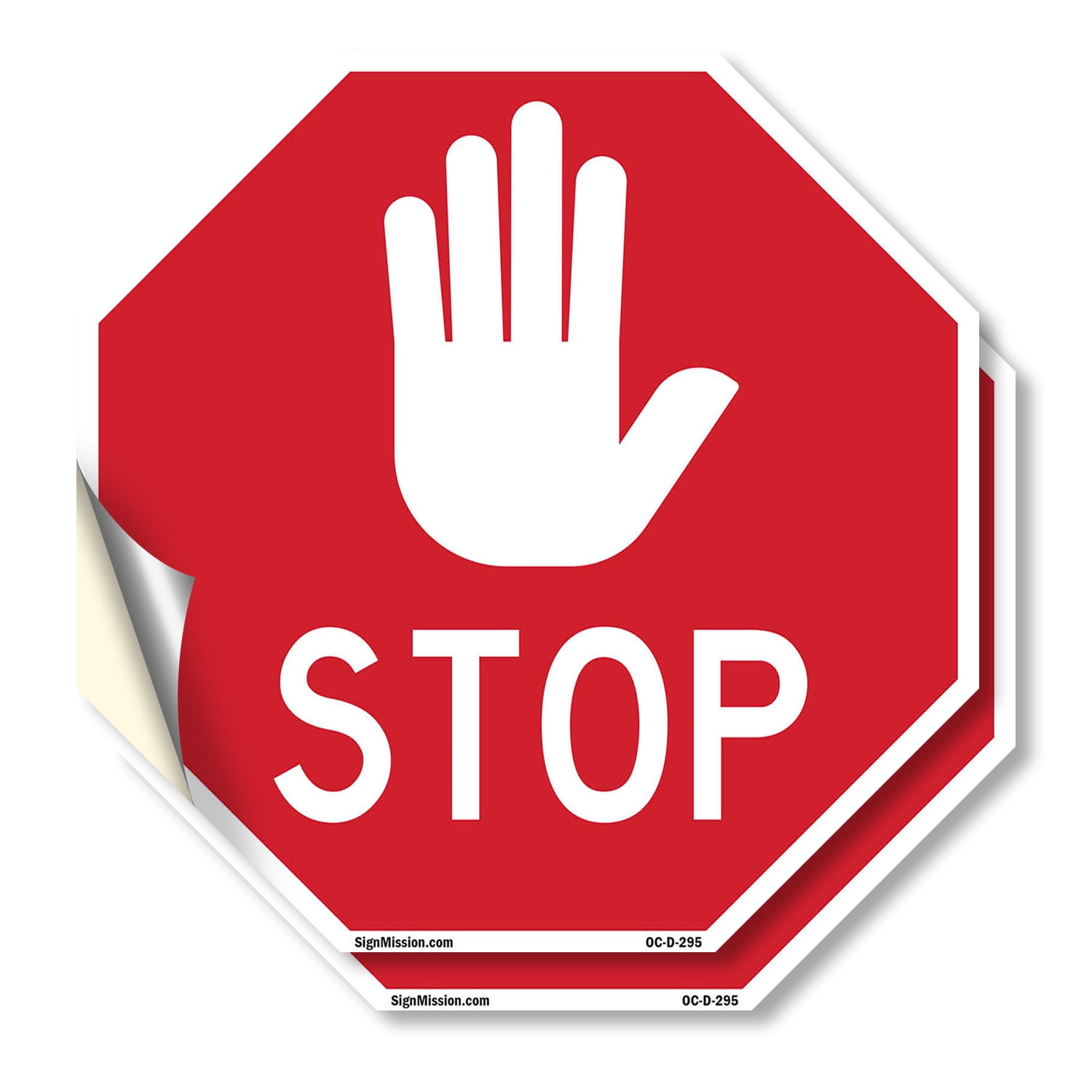 Stop (2 Pack) 18 inch X 18 inch Octagon Vinyl Label Decal Sticker ...