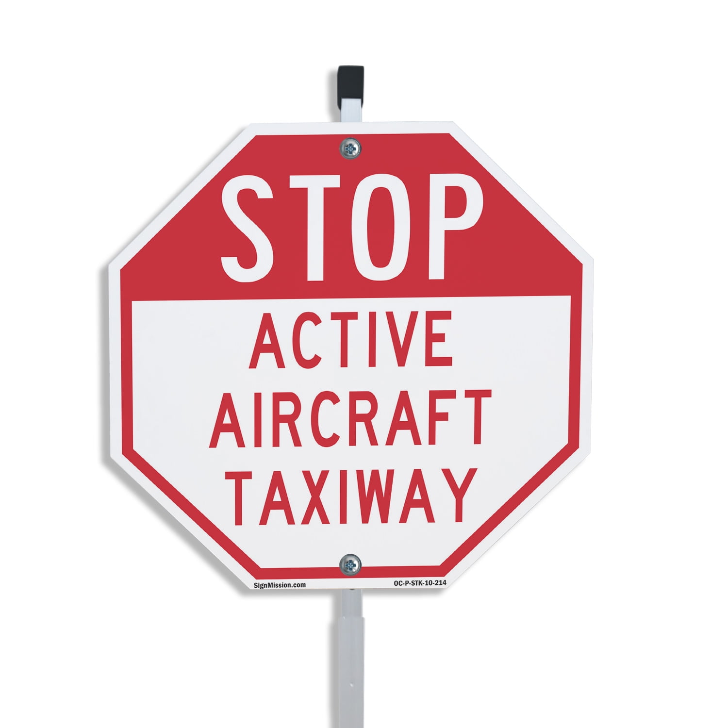 Stop Active Aircraft Taxiway 10 inch X 10 inch Octagon Rust Free ...