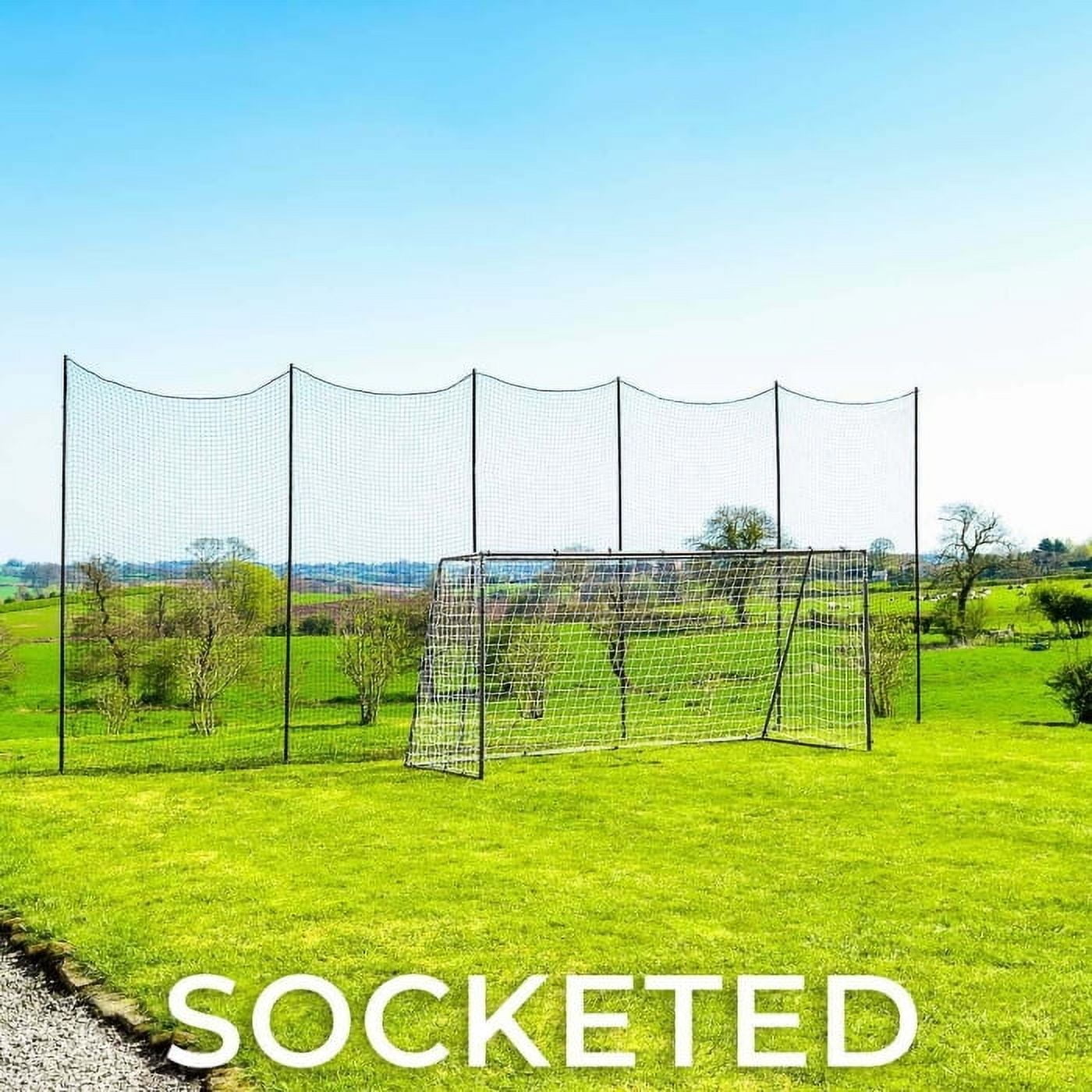 Stop That Ball™ Socketed Sports Barrier Net System | Durable Galvanized ...