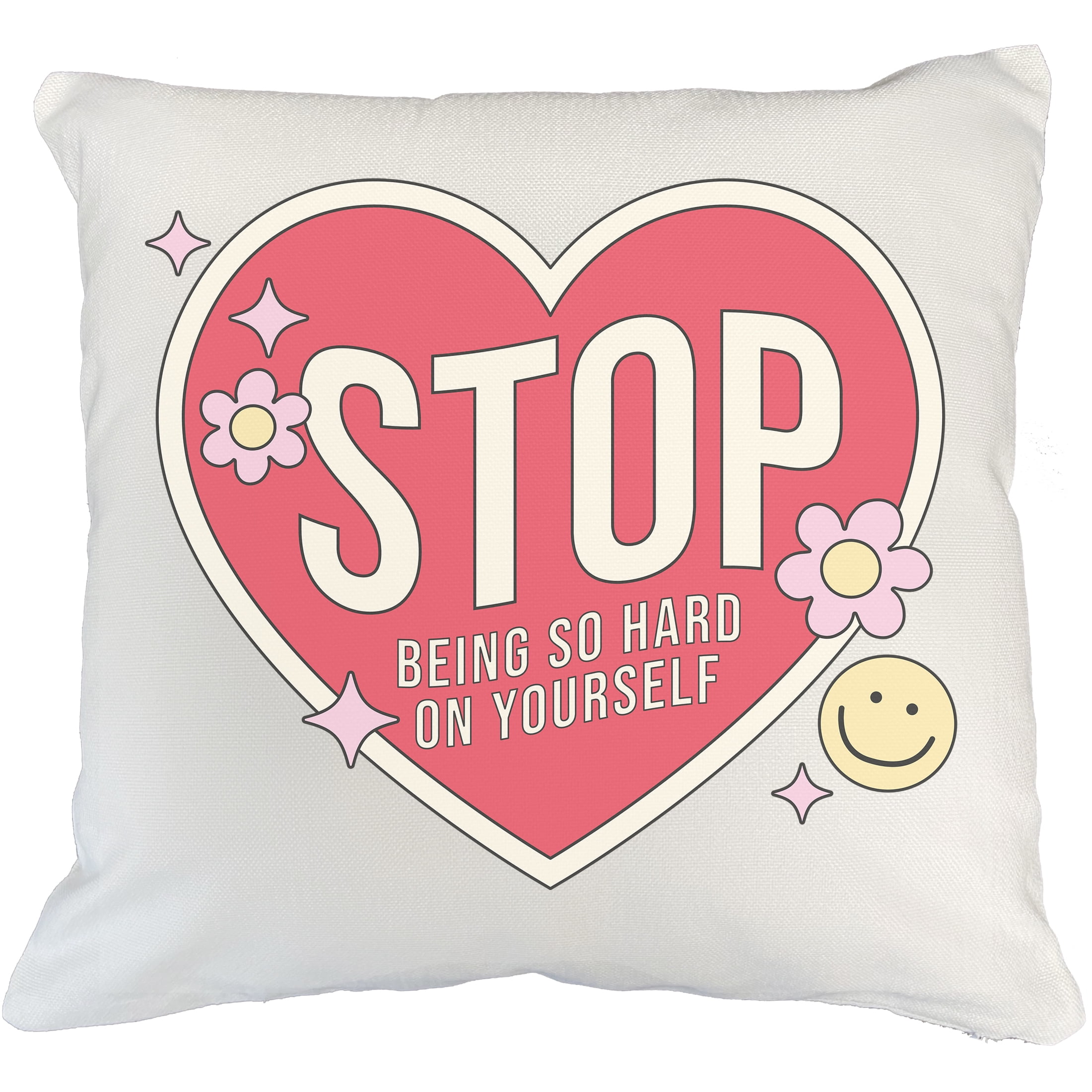 Stop Being Hard on Yourself Quote, Retro Self Love Art Merch Gift ...