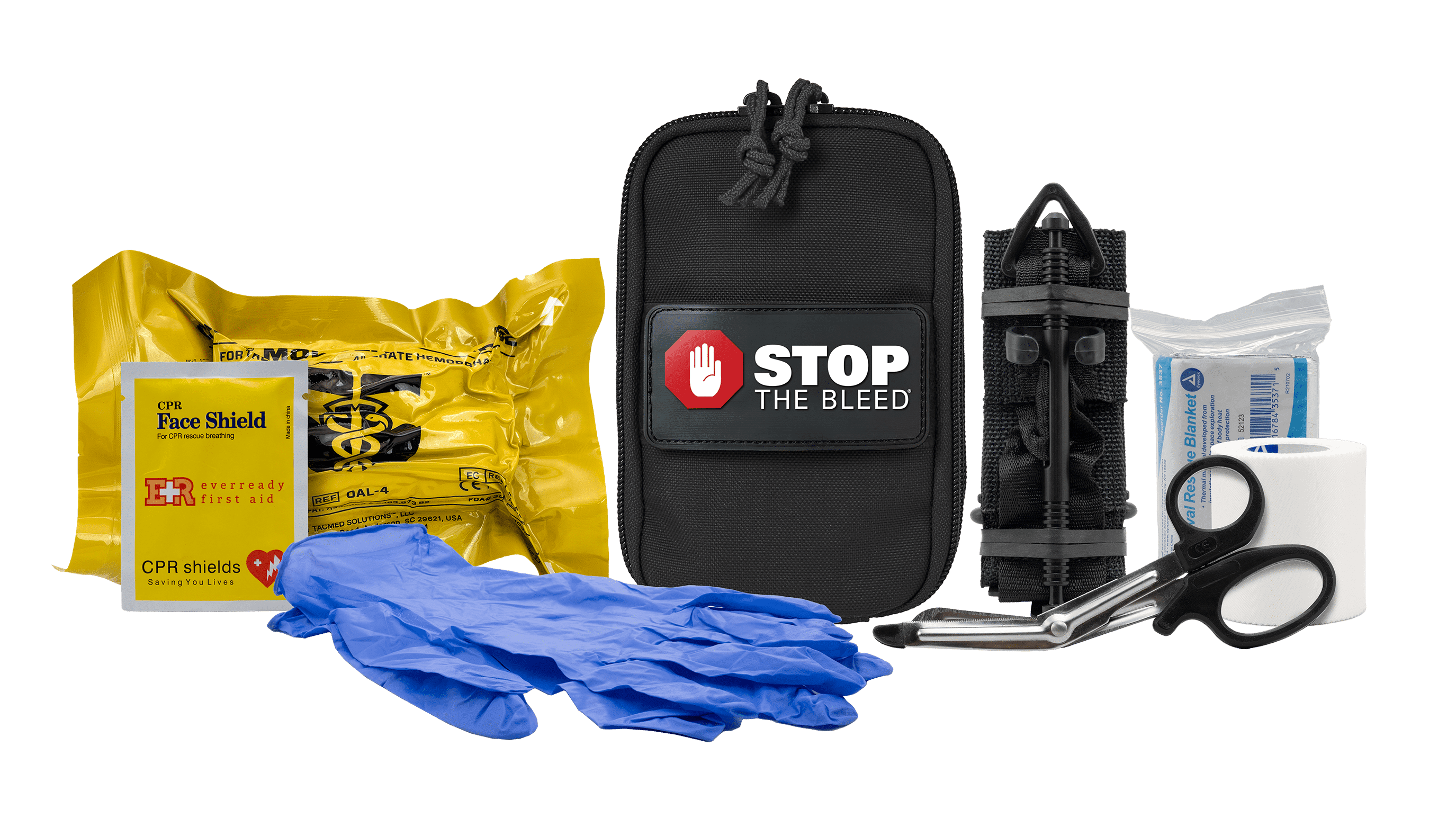 Stop The Bleed Kit, TacMed Solutions – Basic Bleeding Control Black ...