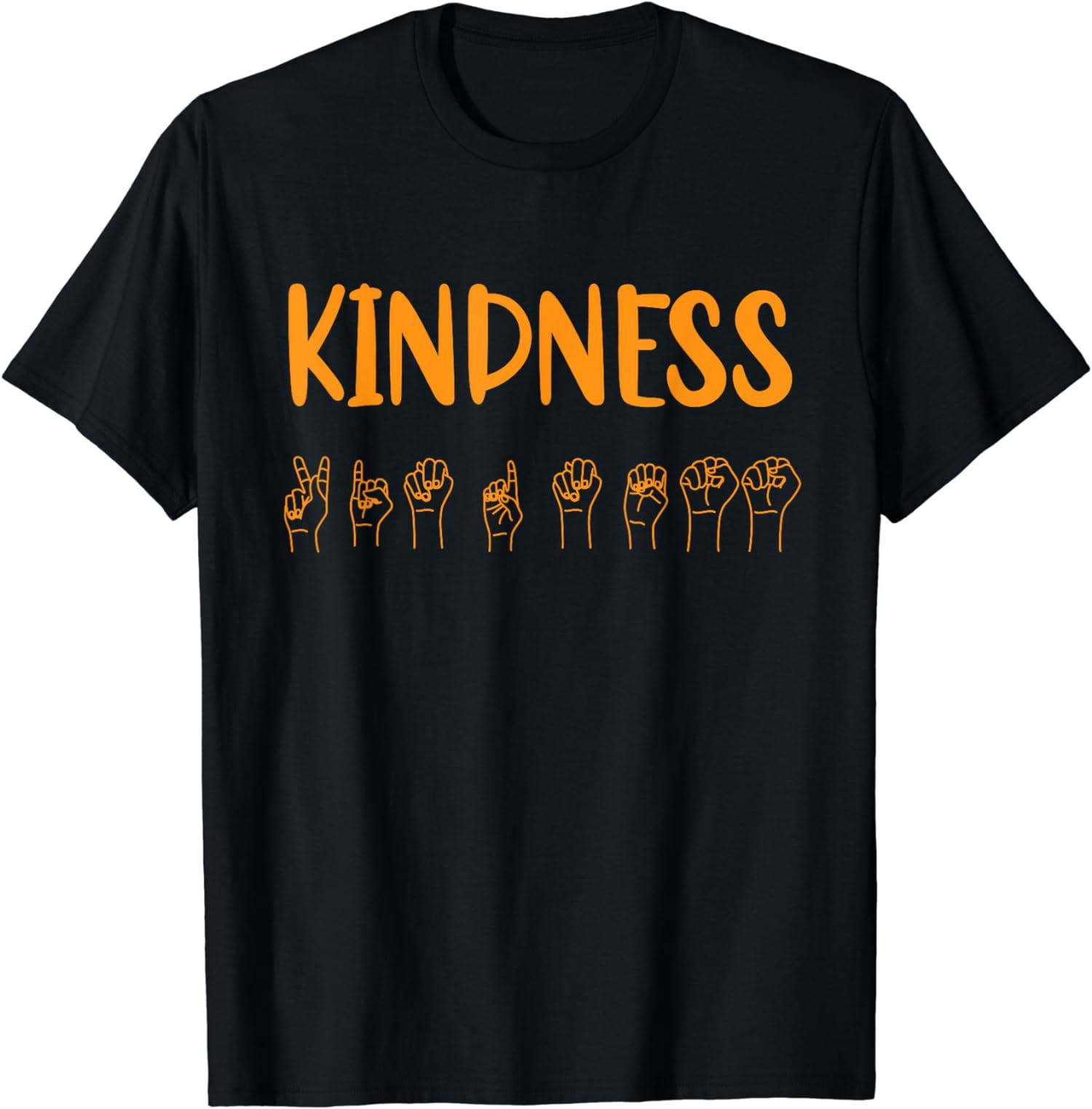 Stop Bullying Be Kind Kindness Matters Sign Language T-Shirt - Walmart.com