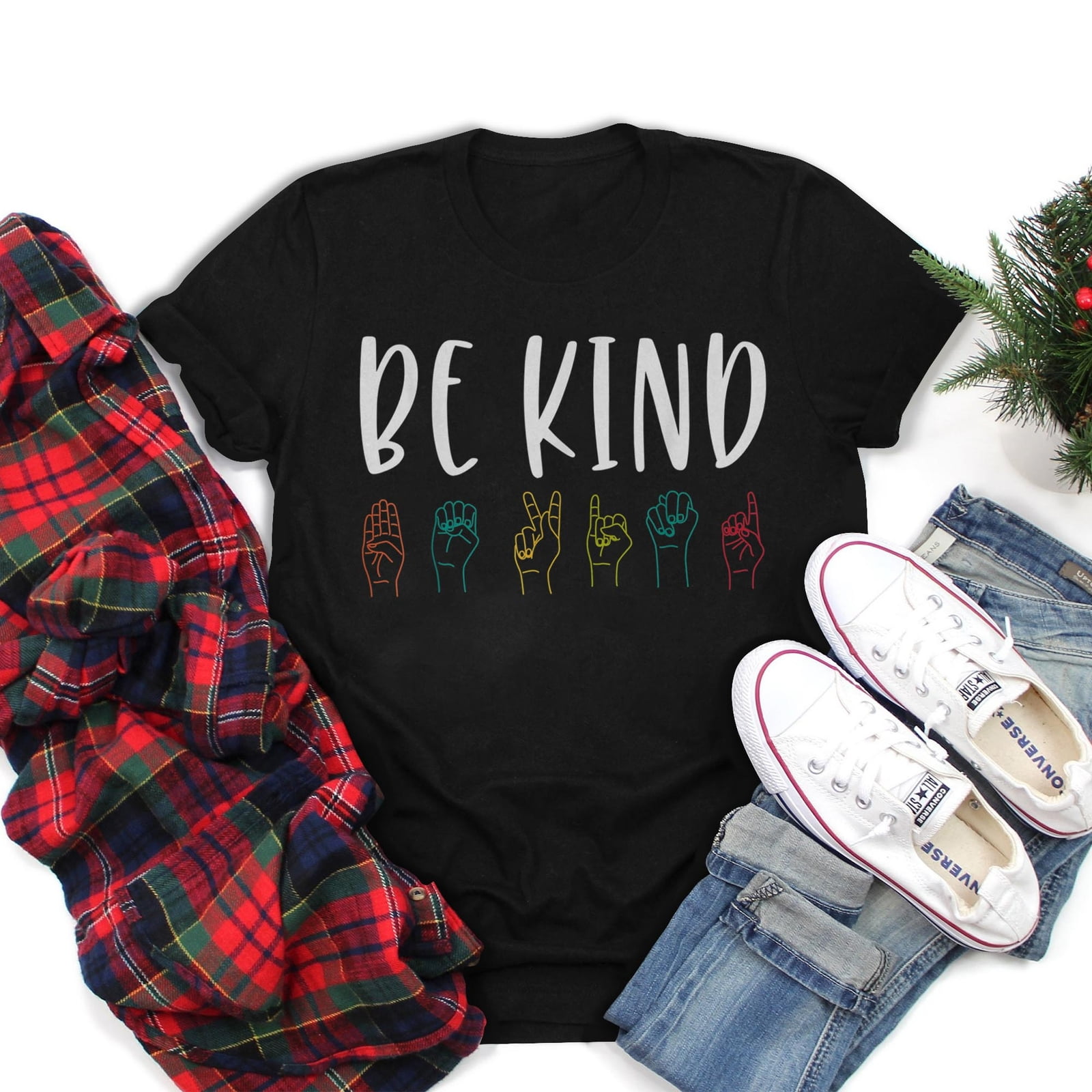 Stop Bullying Kindness Matters Be Kind Sign Language T-Shirt art ...