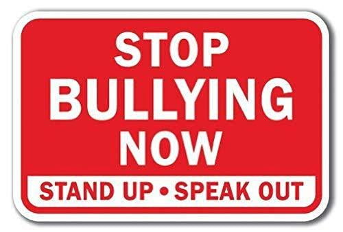Stop Bullying Now Stand Up Speak Out Heavy Gauge Wall Poster Tin Sign ...