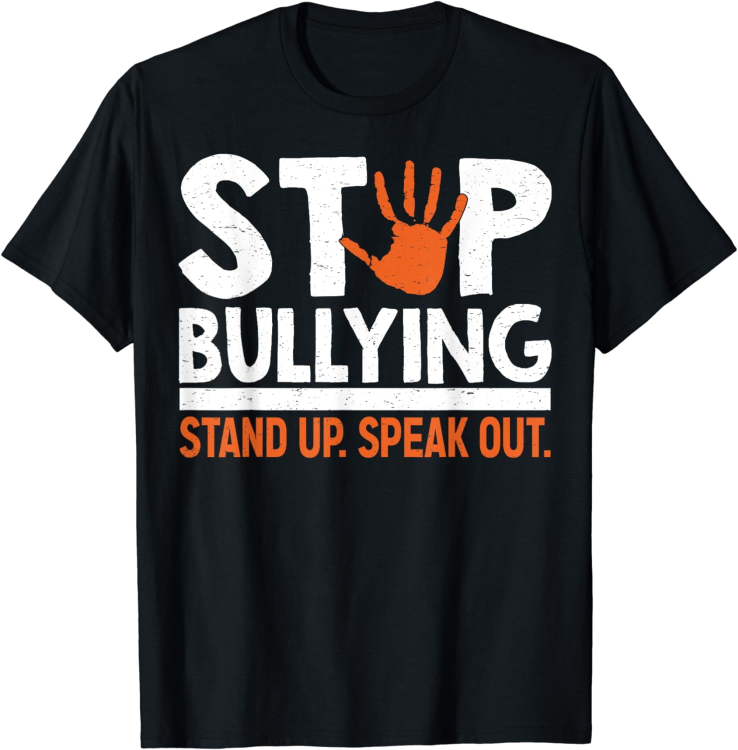 Stop Bullying Orange Stand Up Speak Out Unity Day T-Shirt - Walmart.com