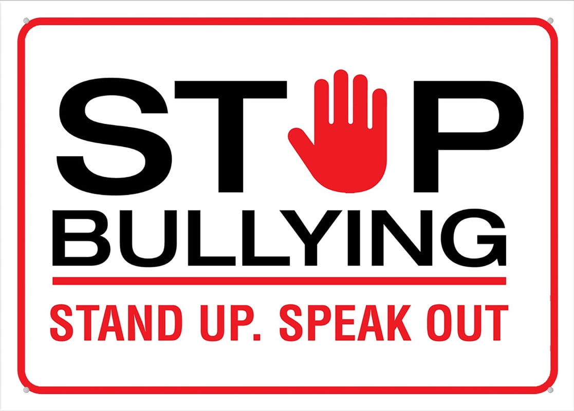 Stop Bullying Stand Up Speak Out Sign For House Door Office Business ...