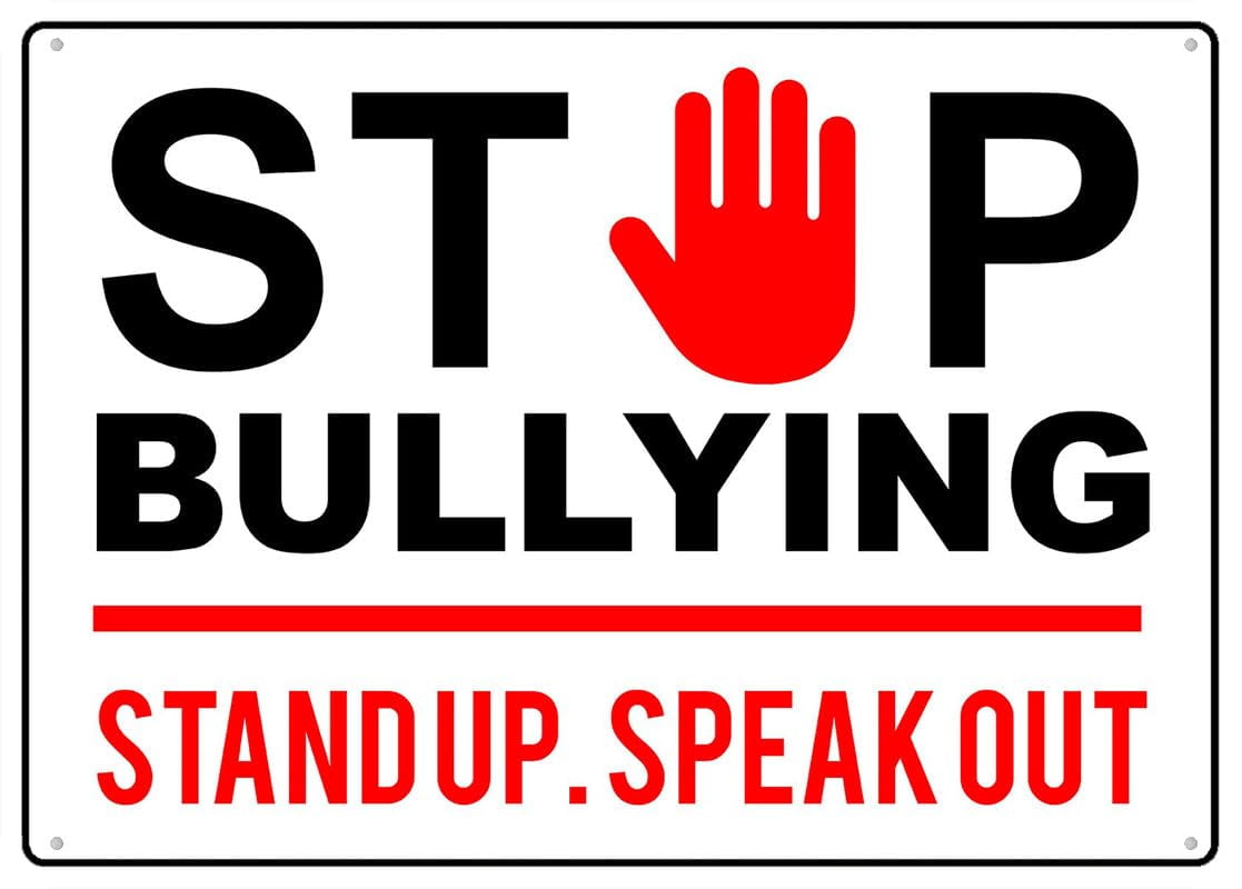 Stop Bullying Stand Up Speak Out Sign Metal Signs Sign Pre-Drilled ...