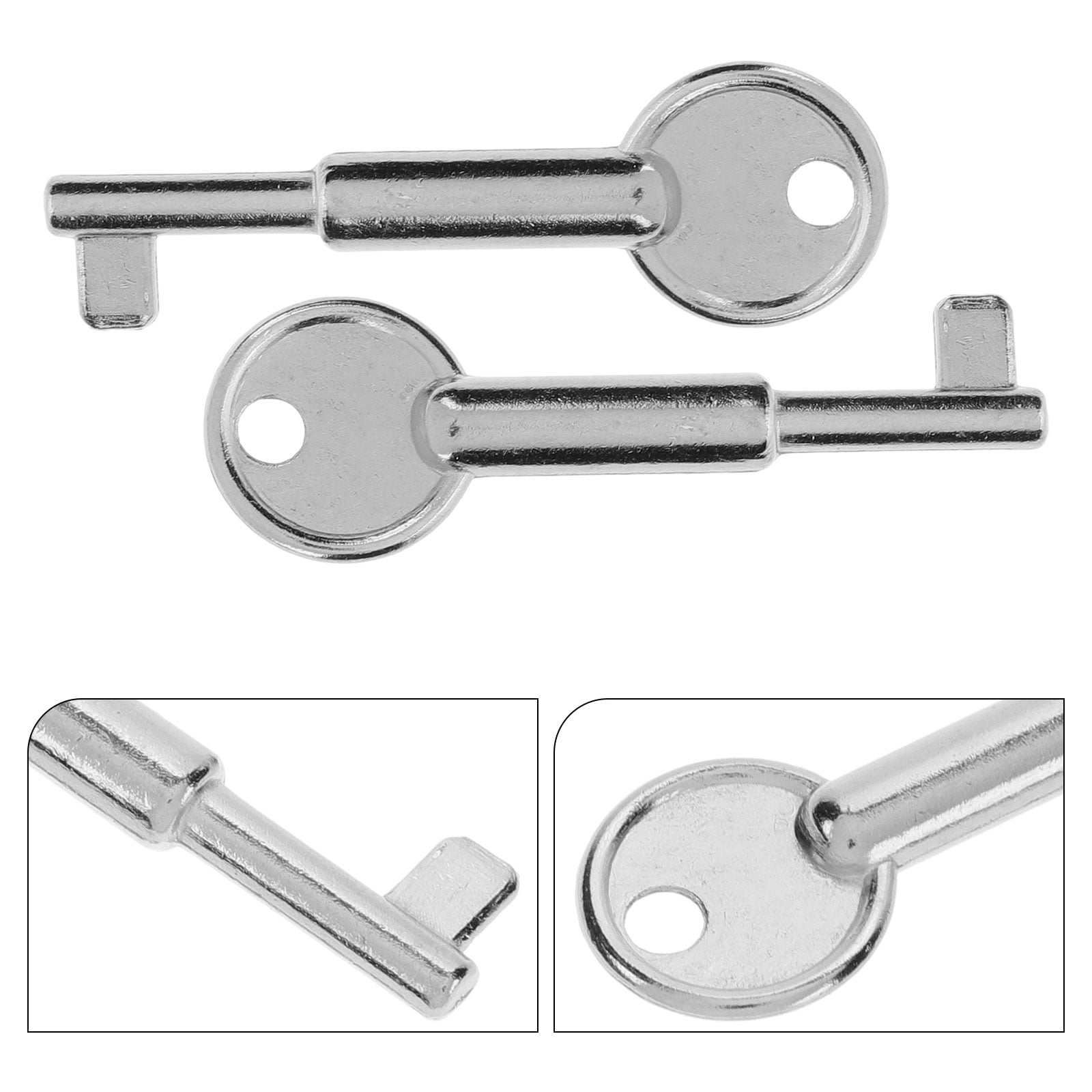 FRCOLOR Door Keys Emergency Button Key Silver Alloy For Emergency ...