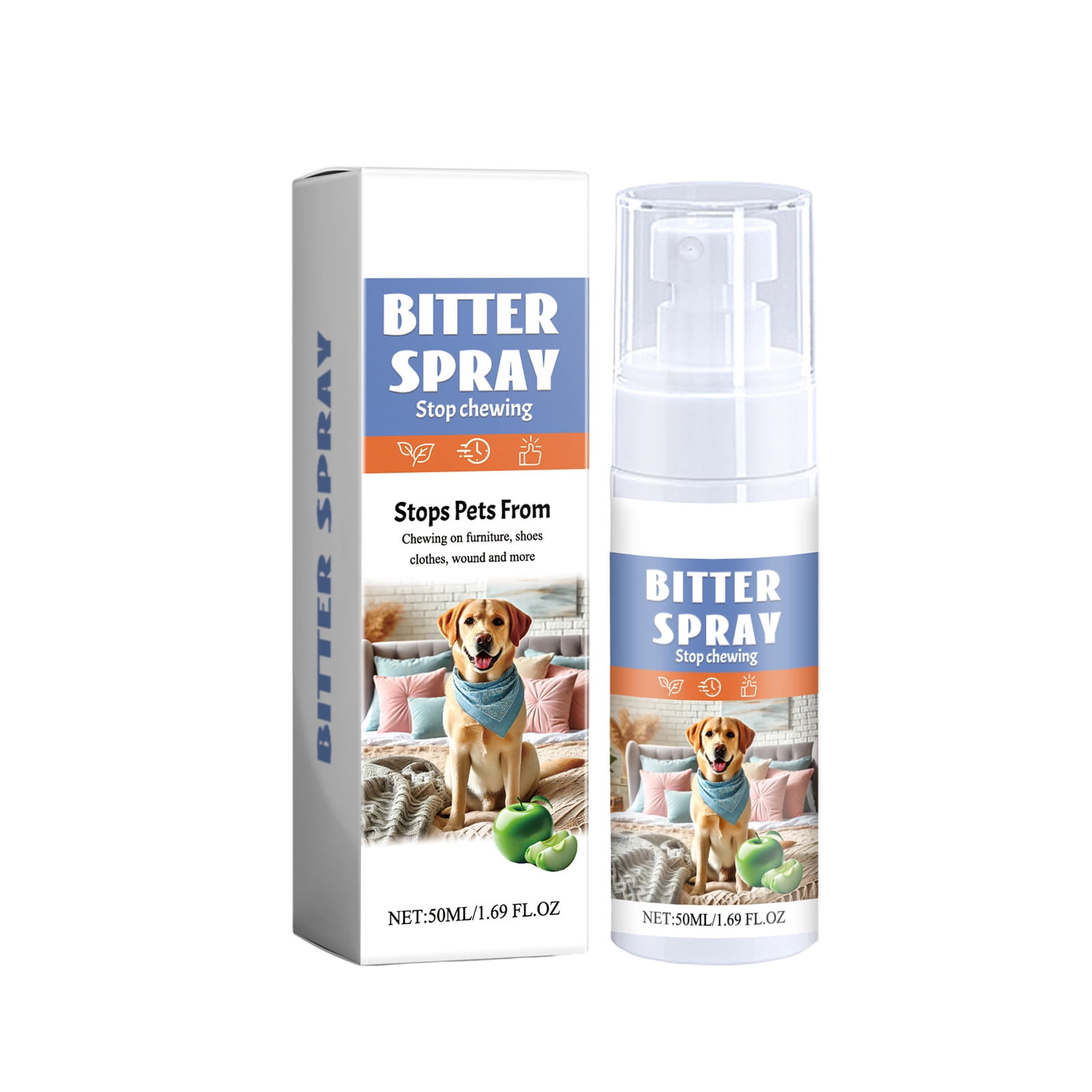 Stop Chew Spray for Dogs, 50ML Bitter Apple Spray for Dogs to Stop ...