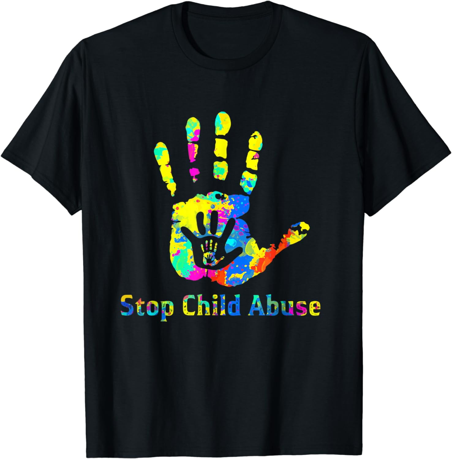 Stop Child Abuse Prevention Awareness Month Blue Ribbon T-Shirt ...