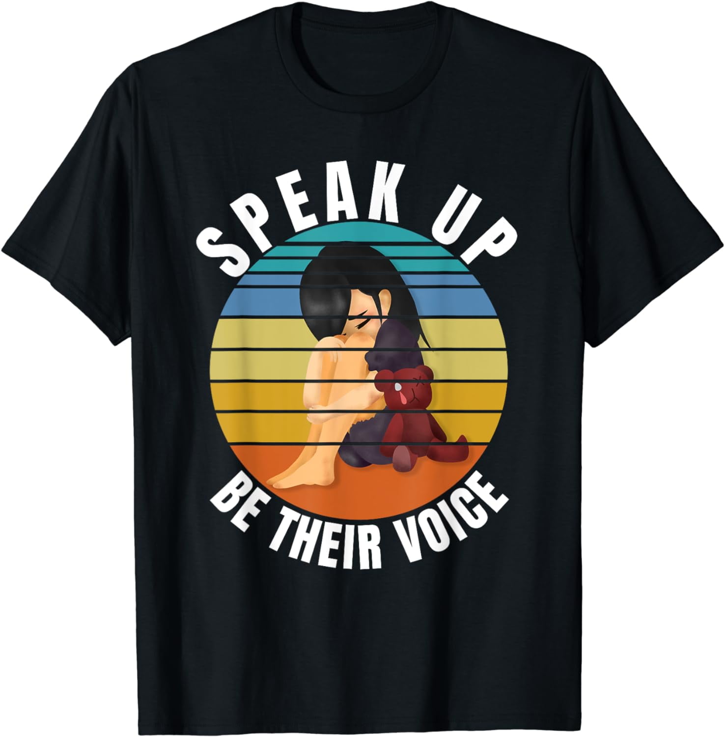 Stop Child Abuse - Save the Kids End Child Trafficking T-Shirt ...