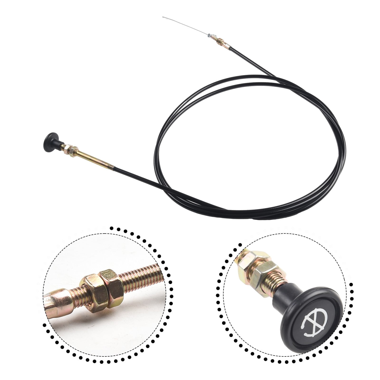 Stop Choke Bowden Cable Wire Control Bonnet Throttle Engine Fuel ...