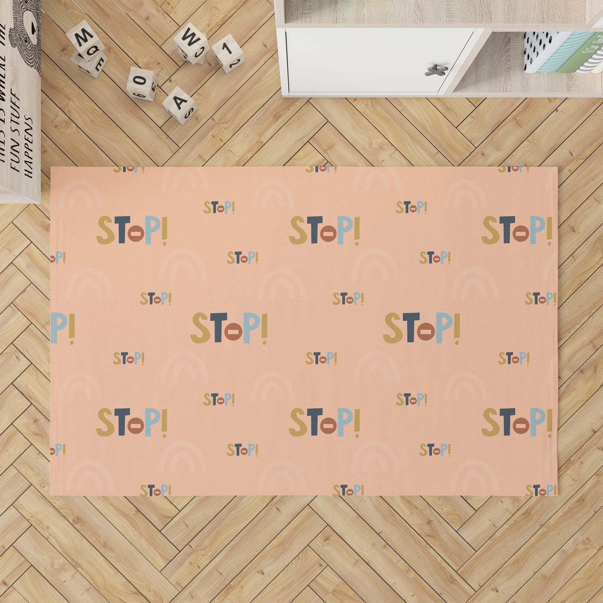 Stop Colorized Peach Kids Play Mat - Walmart.com