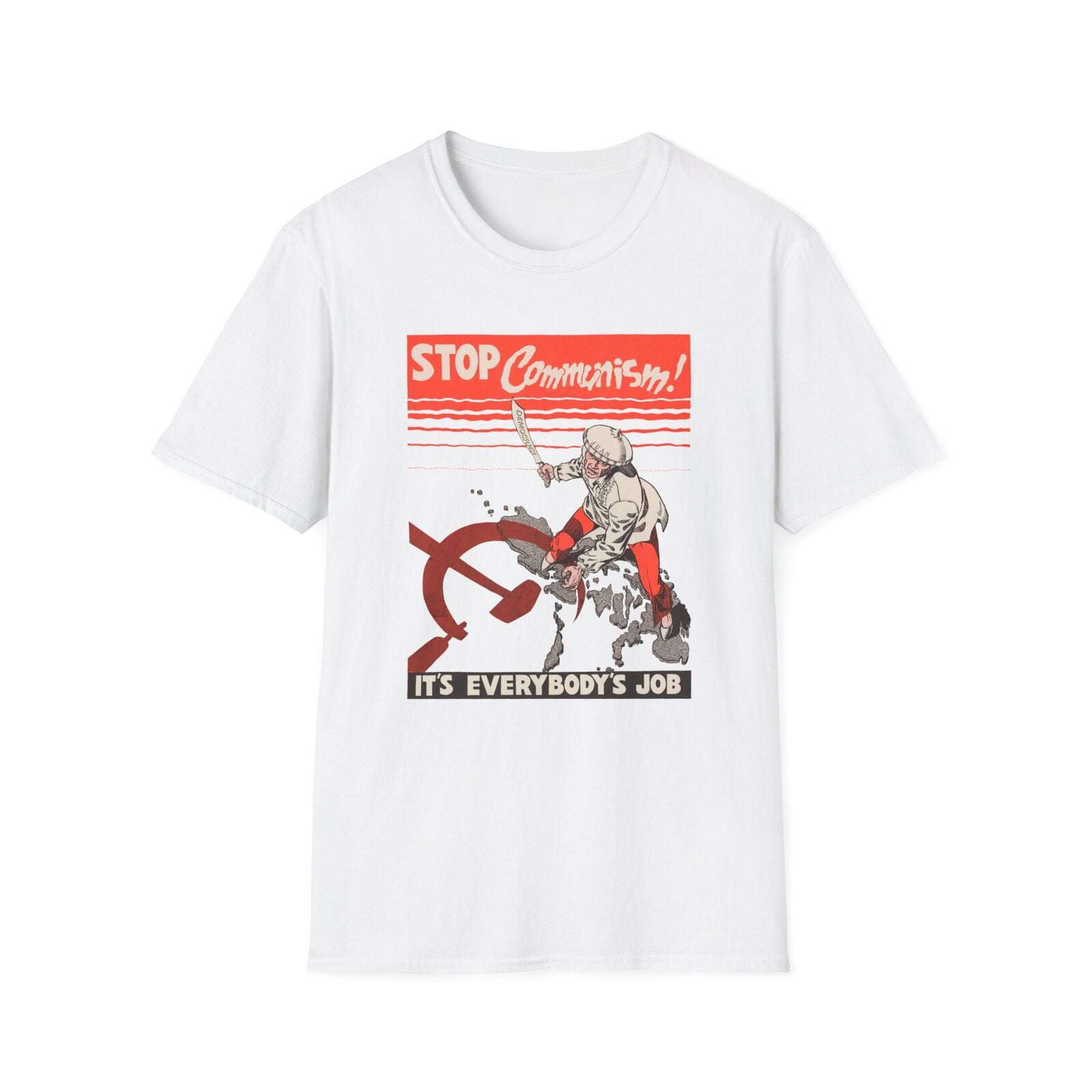 Stop Communism! It's Everybody's Job 1951 Vintage Cold War Propaganda T ...