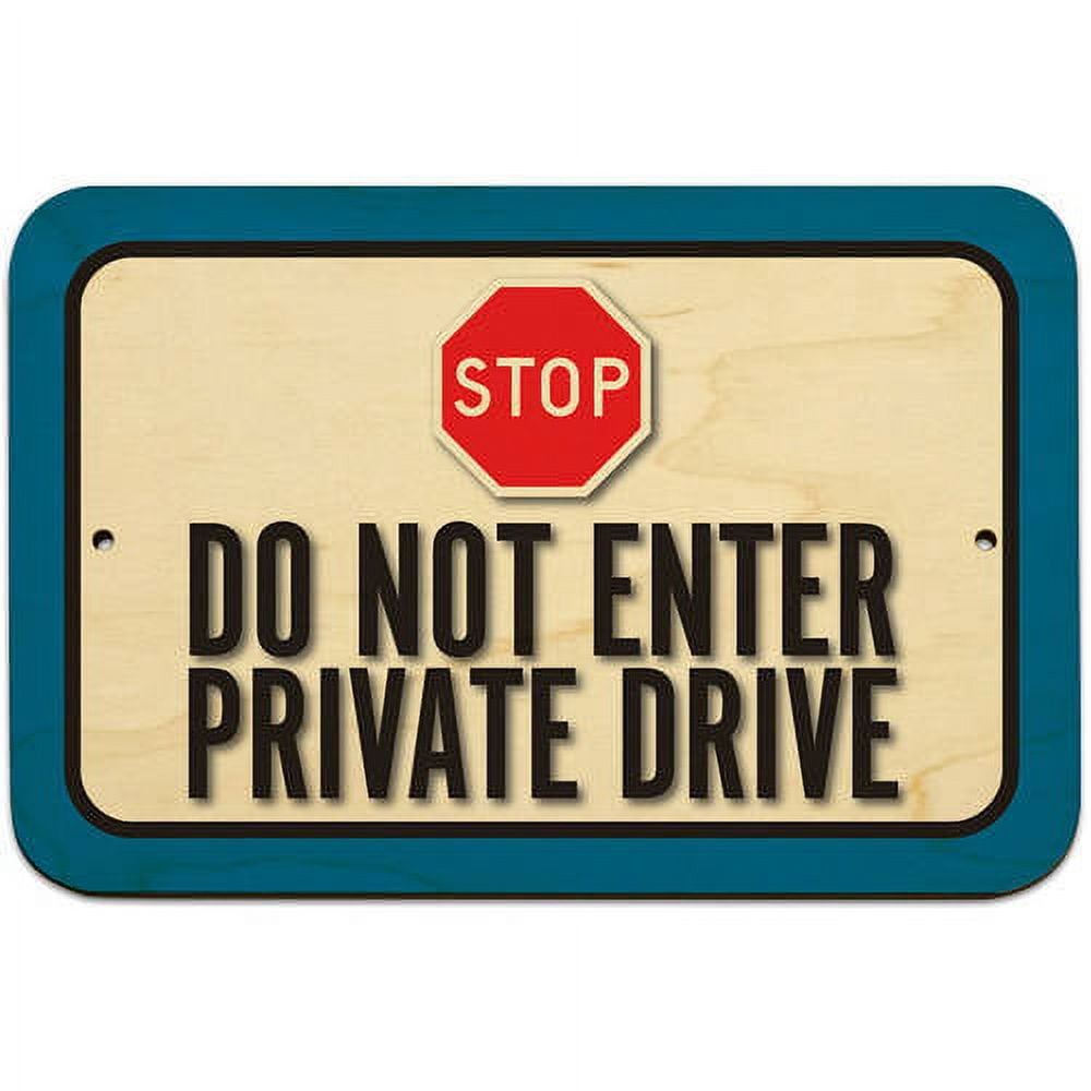 Stop Do Not Enter Private Drive Sign - Walmart.com