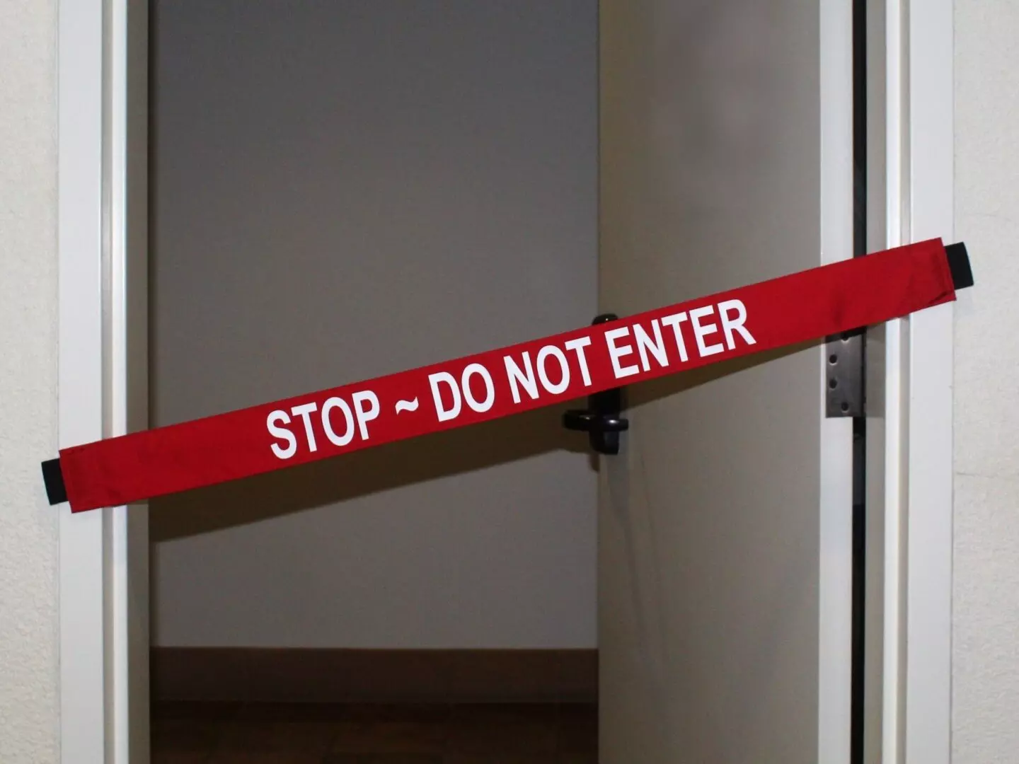 Stop Do Not Enter Sign - Nylon Banner with Magnetic Ends-Extra Long ...