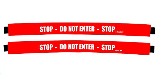 Stop Do Not Enter Sign with Magnetic Ends Nylon Door Barricade Barrier ...