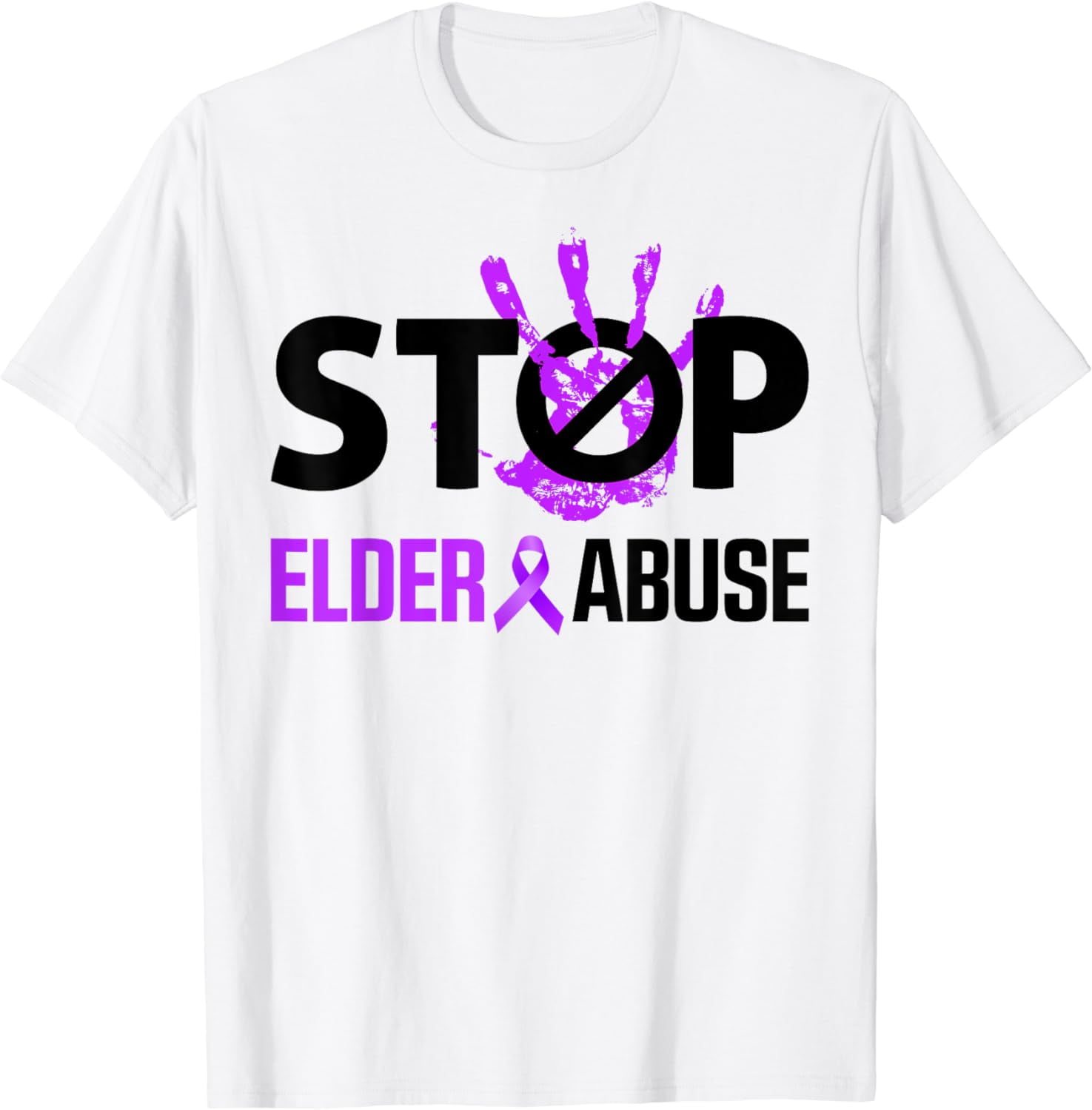 Stop Elder Abuse We Wear Purple World Elder Abuse Awareness T-Shirt ...