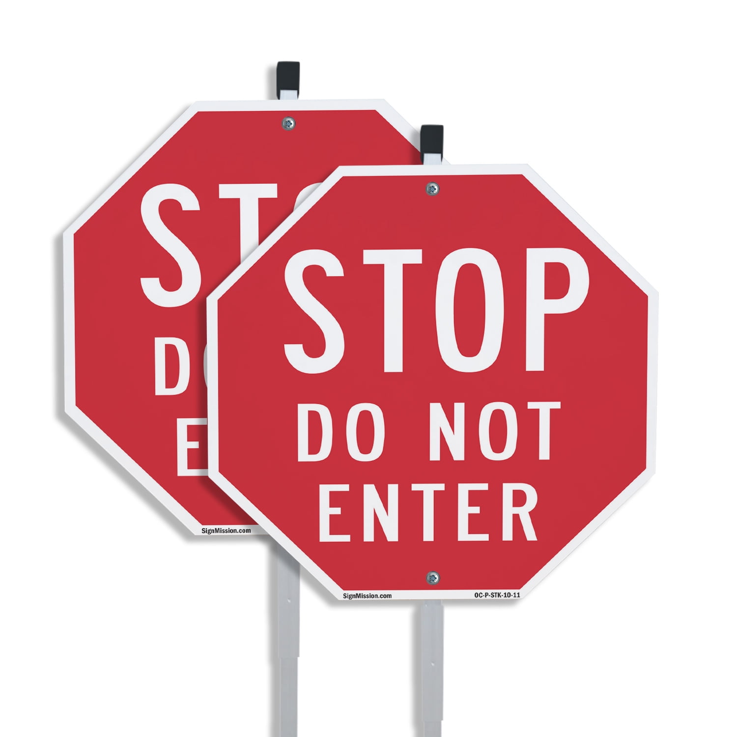 Stop Do Not Enter (2 Pack) 10 inch X 10 inch Octagon Rust Free Aluminum ...