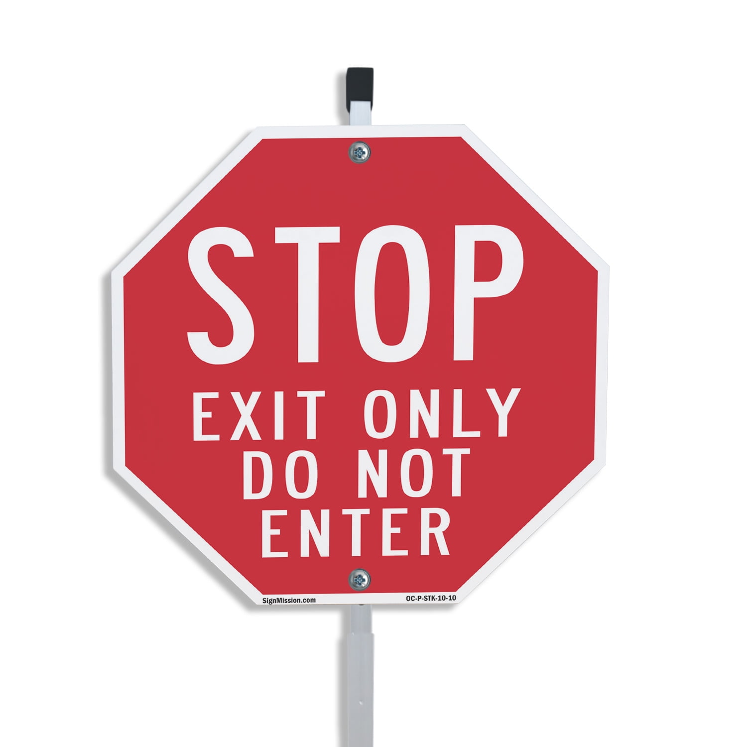 Stop Exit Only Do Not Enter 10 inch X 10 inch Octagon Rust Free ...