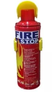 Stop Fire Portable Fire Extinguisher Spray Red and Yellow Emergency ...