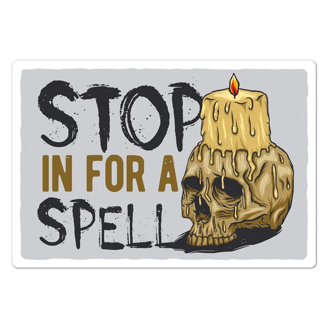 Stop For A Spell Sticker Indoor Outdoor Phone Decal Water Bottle ...