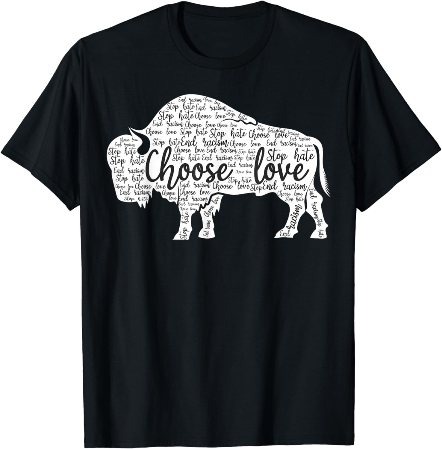 Stop Hate End Racism Choose Love - Pray For Buffalo Strong T-Shirt ...