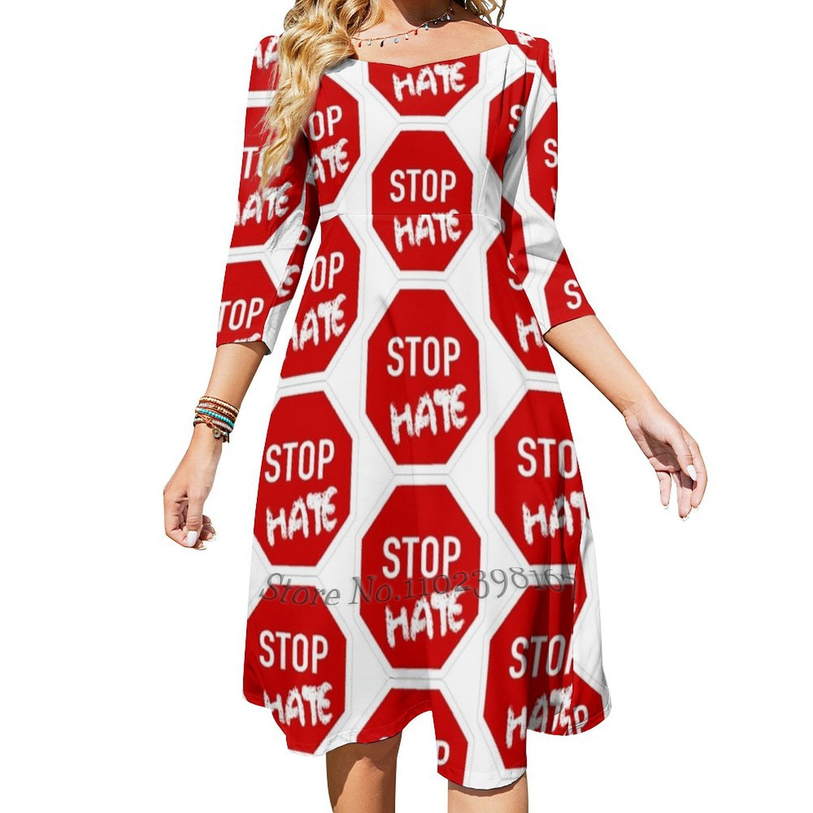 Stop Hate Street Sign ~ Traffic Stop Sign With Word " Hate " In Square ...