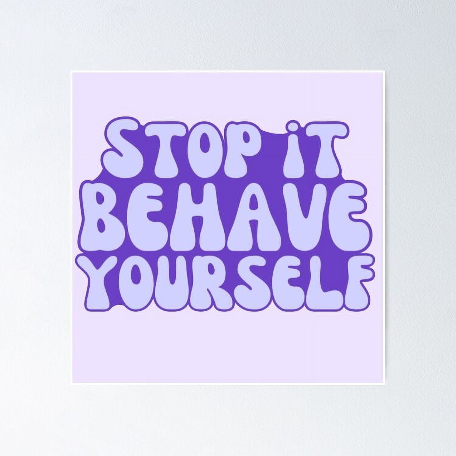 Stop It Behave| Jamie Campbell Bower Poster- Unframed Poster | Wall Art ...