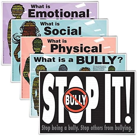 Stop It! Bully Prevention Poster Series Kit for Teens - types of ...