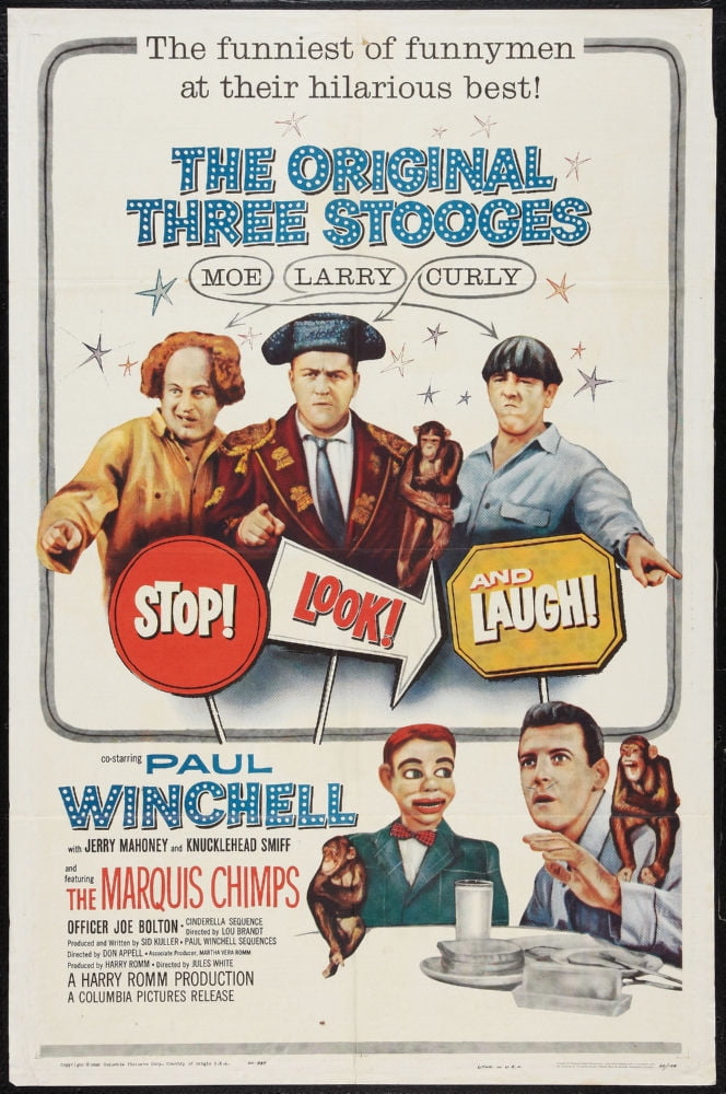 Stop Look And Laugh Movie poster Metal Sign 8inx 12in Metal Print 8x12 ...