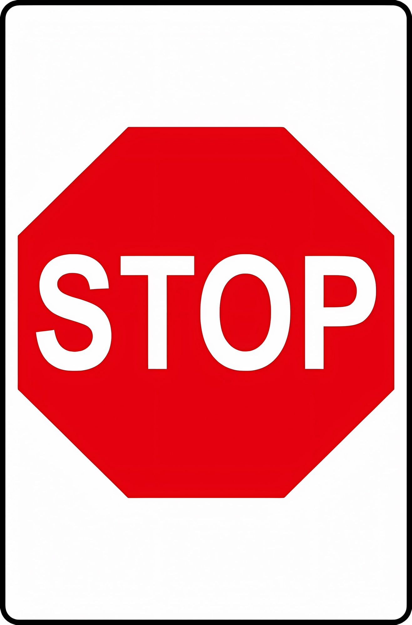 Stop Metal Tin Sign - 8"x12", Industrial/Commercial Decor for Roads ...