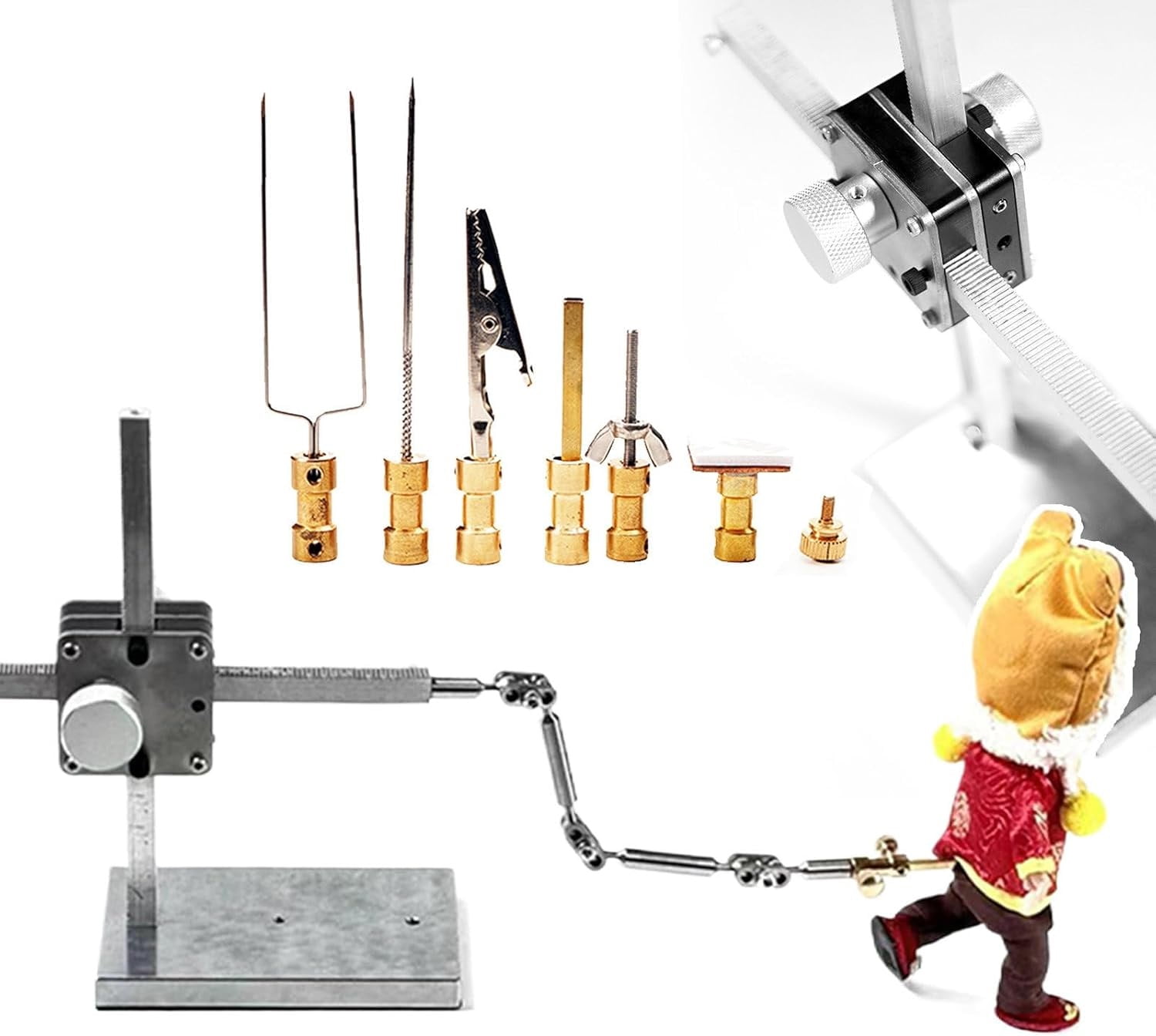 Stop Motion Animation Rig Arm with 6 Connectors & Dual Knob Control for ...