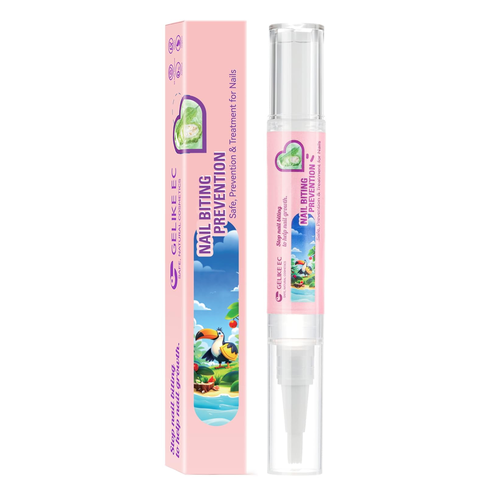 Stop Nail Biting Pen MMF7 For Women: Gelike EC Organic Nail Biting ...