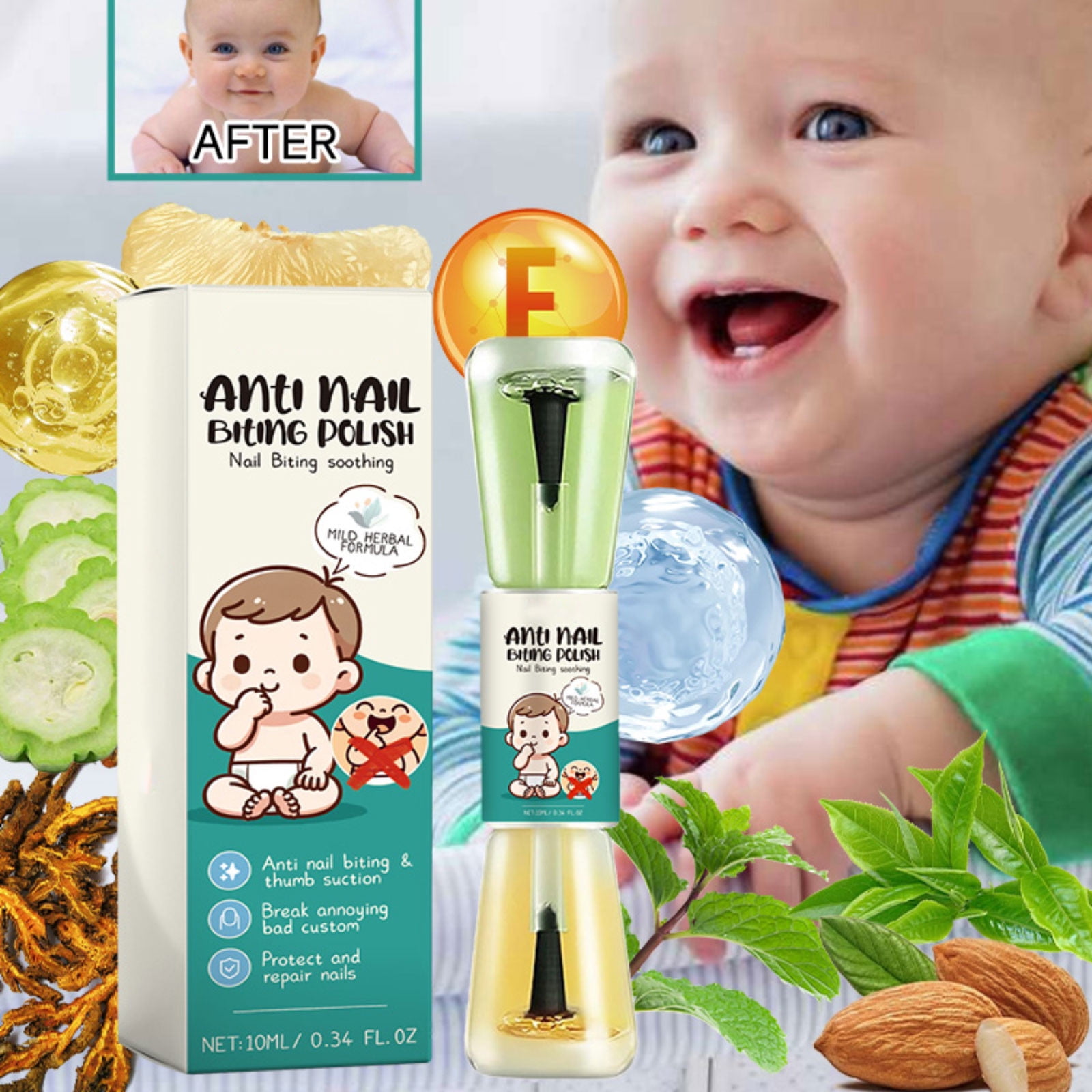 Stop Nail Biting Polish Childproof Nail Biting Kids Water Pick ...