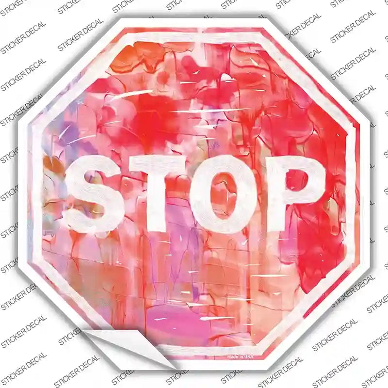 Stop Novelty Octagon Sticker Decal Novelty Metal Stop Sign Small ...