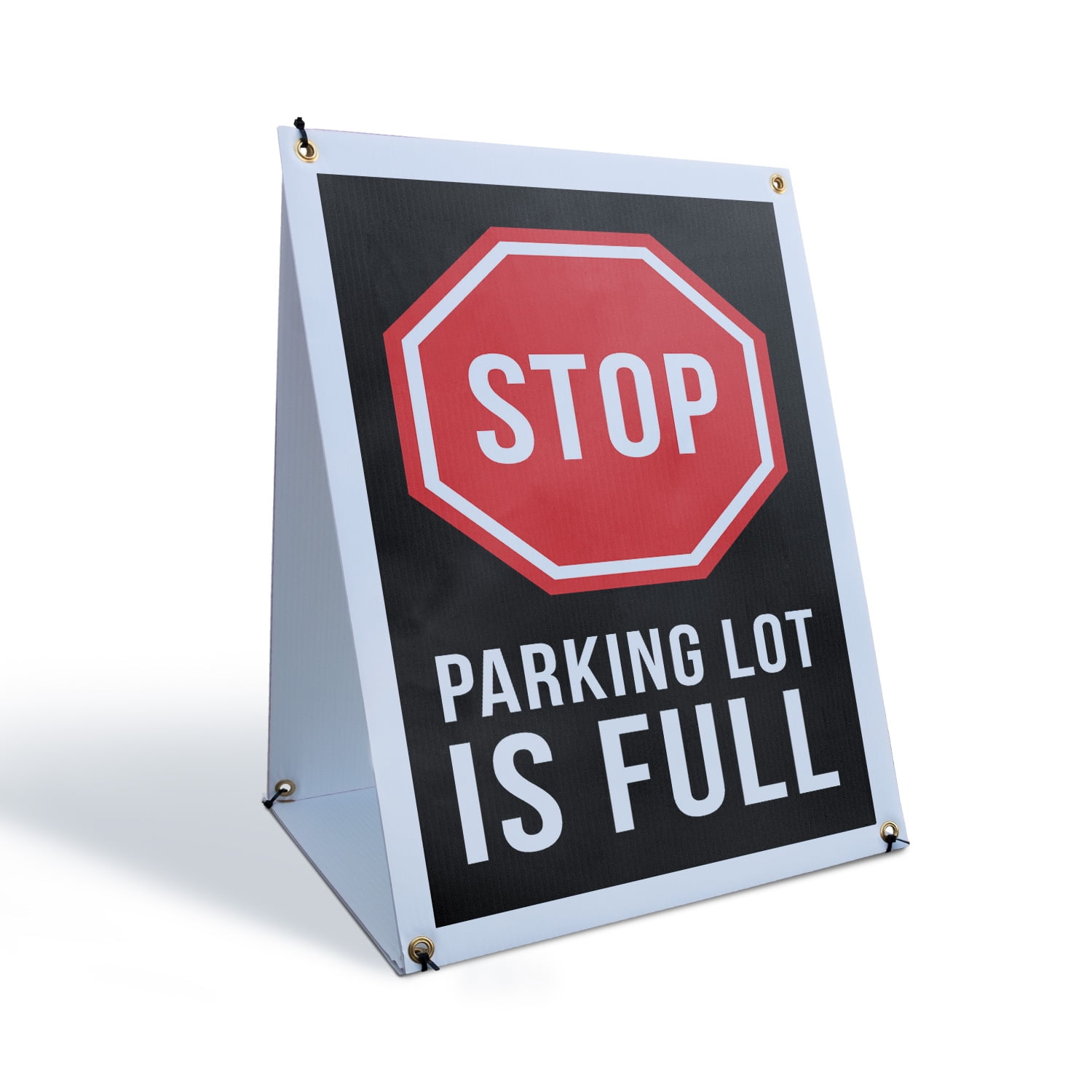 Stop Parking Lot is Full Sidewalk Sign 18 Inch x 24 Inch A-Frame Images ...