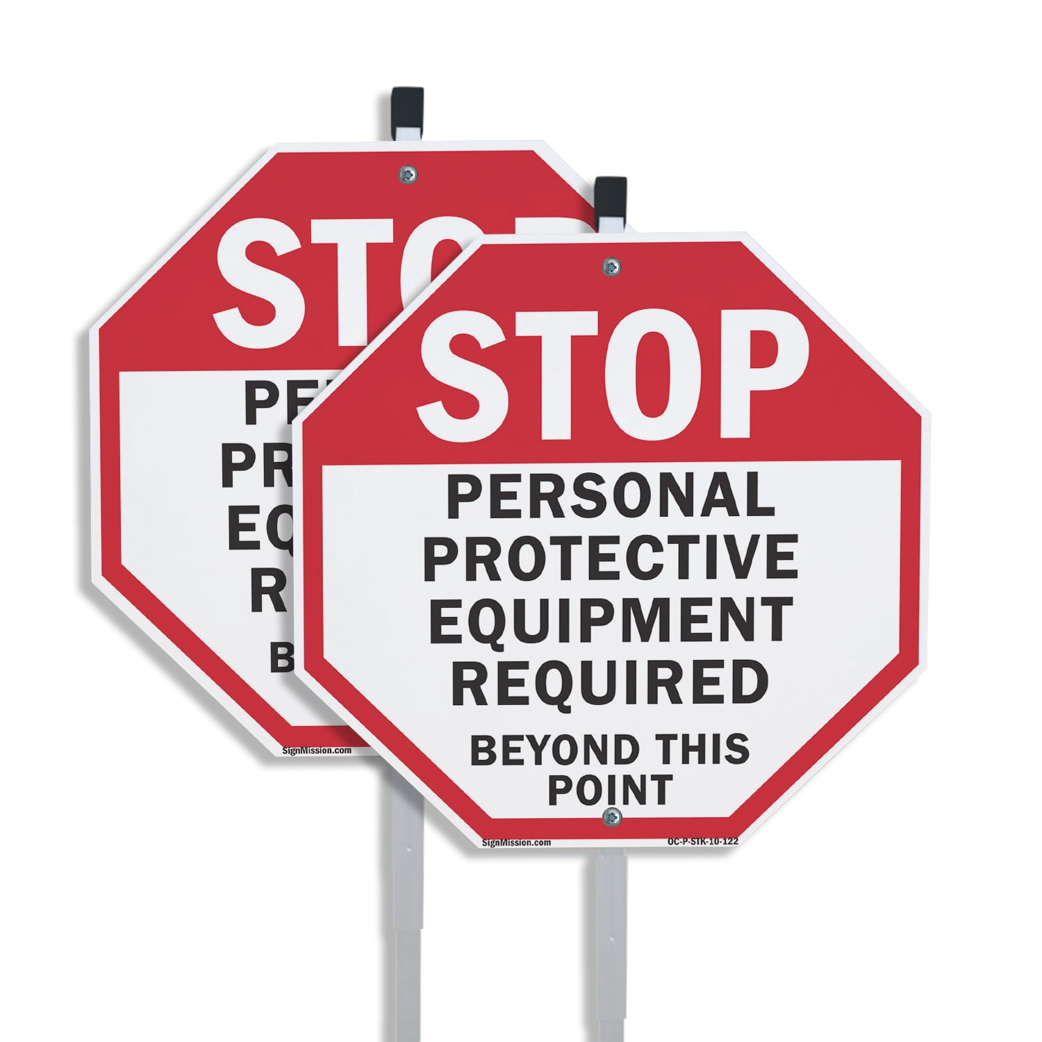 Stop Personal Protective Equipment Required Beyond This Point (2 Pack ...