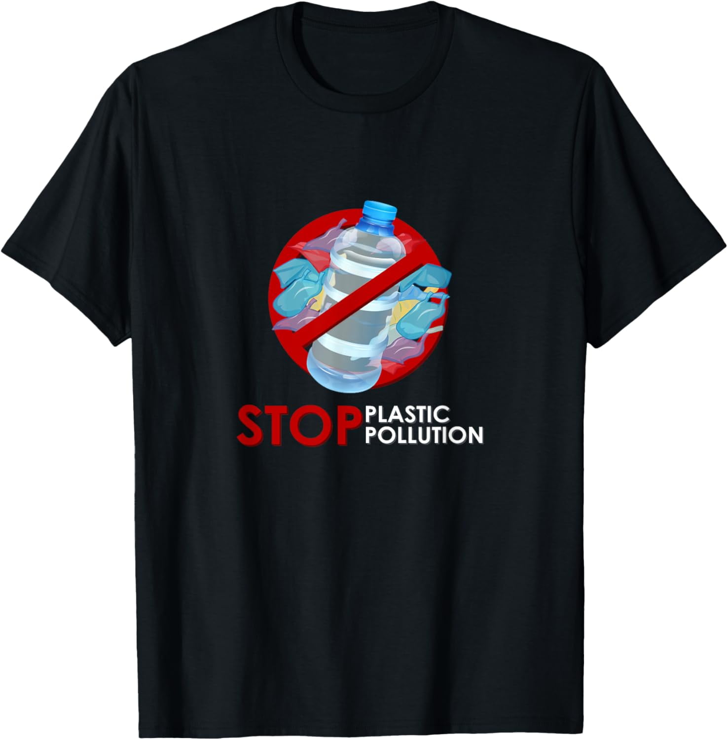 Stop Plastic Pollution Clean Ocean Pollution Climate Change T-Shirt ...