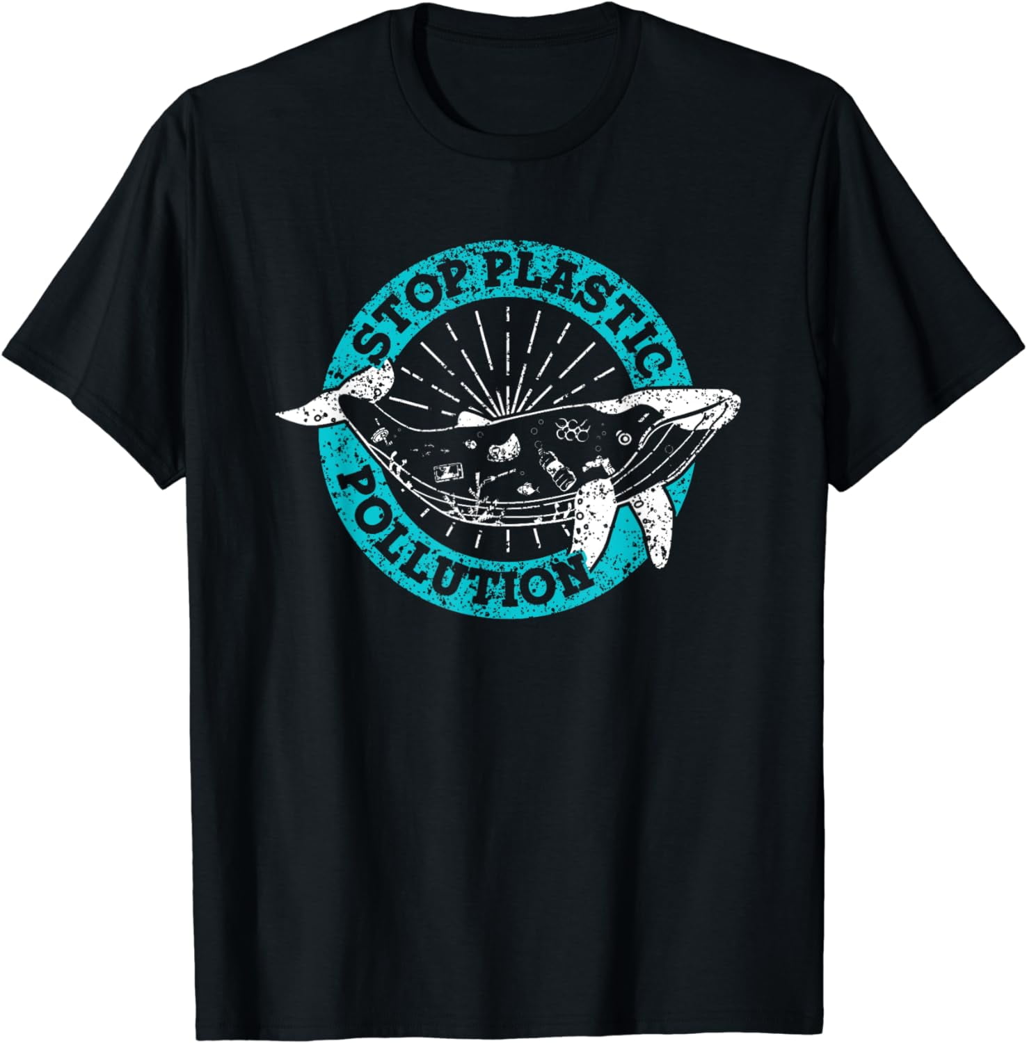 Stop Plastic Pollution Ocean Sea Free Plastic Pollution T-Shirt ...
