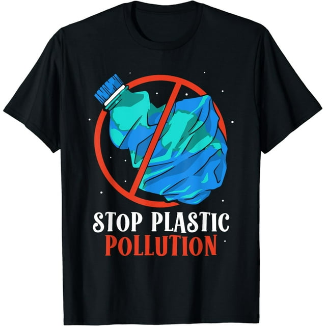 Stop Plastic Pollution Ocean Sea Free T-Shirt - Walmart.com