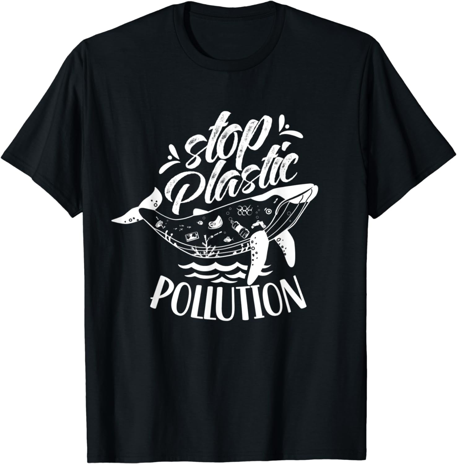 Stop Plastic Pollution Sea Ocean Clean T-Shirt - Walmart.com