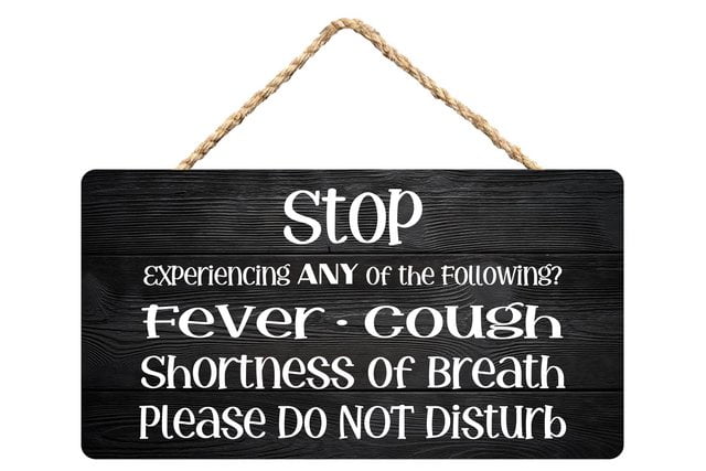 Stop Please Do Not Disturb Wooden Hanging Sign Door Decor For Home ...