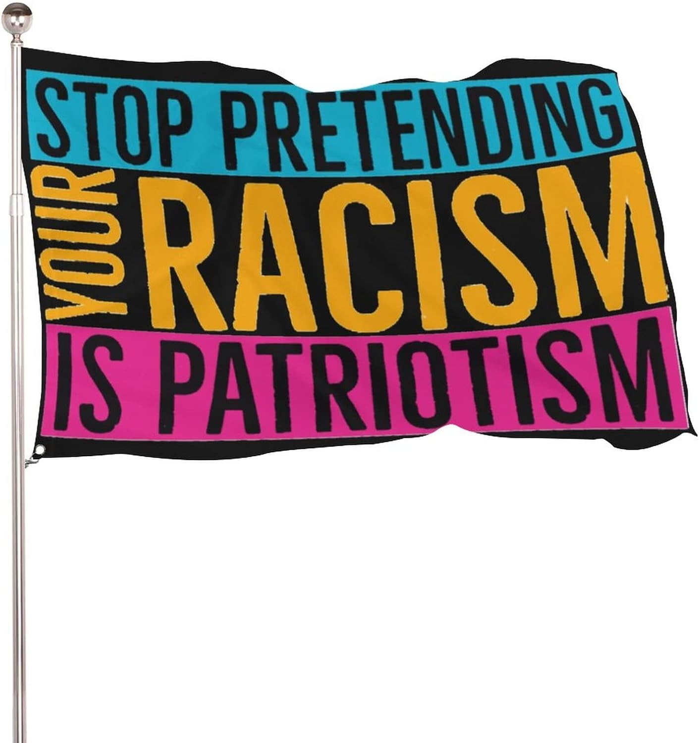Stop Pretending Your Racism Is Patriotism Garden 2x3 FT Flag Outdoor ...